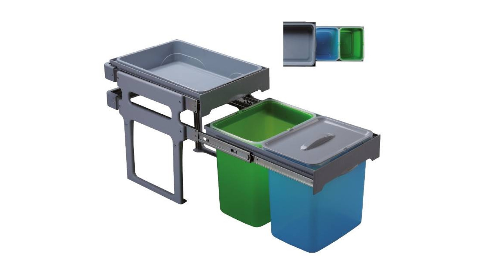 Ekotech TANK 40 szekrénybe szerelhető hulladékgyűjtő